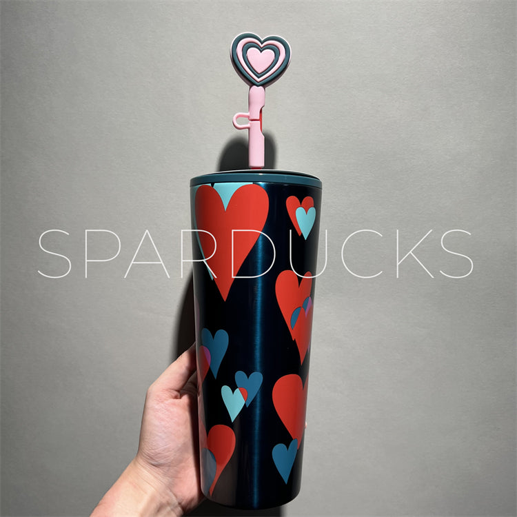 24oz SS with Heart Topper – SPARDUCKS