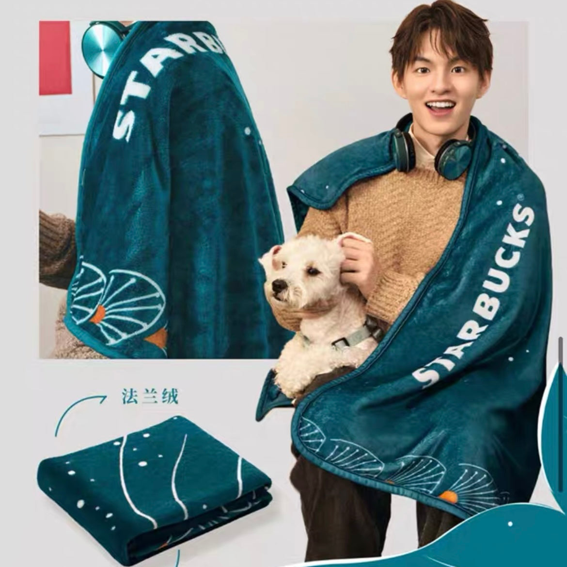 Holiday Blanket - Blue Fish Tail – SPARDUCKS