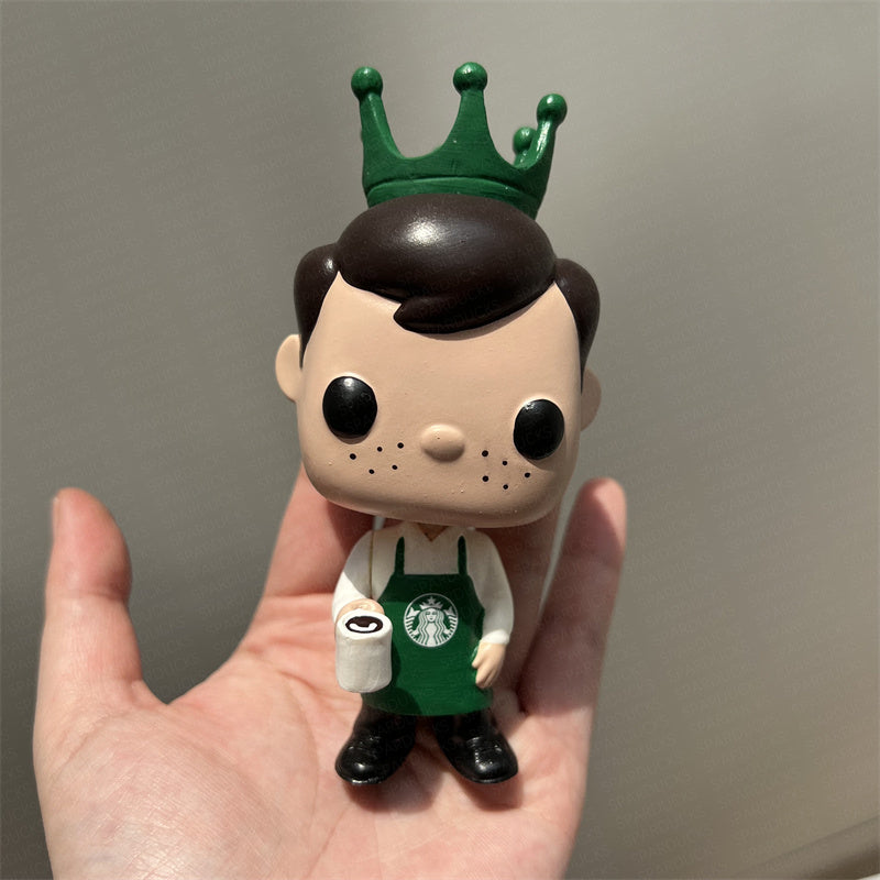 Handmade Green Apron Pop Figure – SPARDUCKS